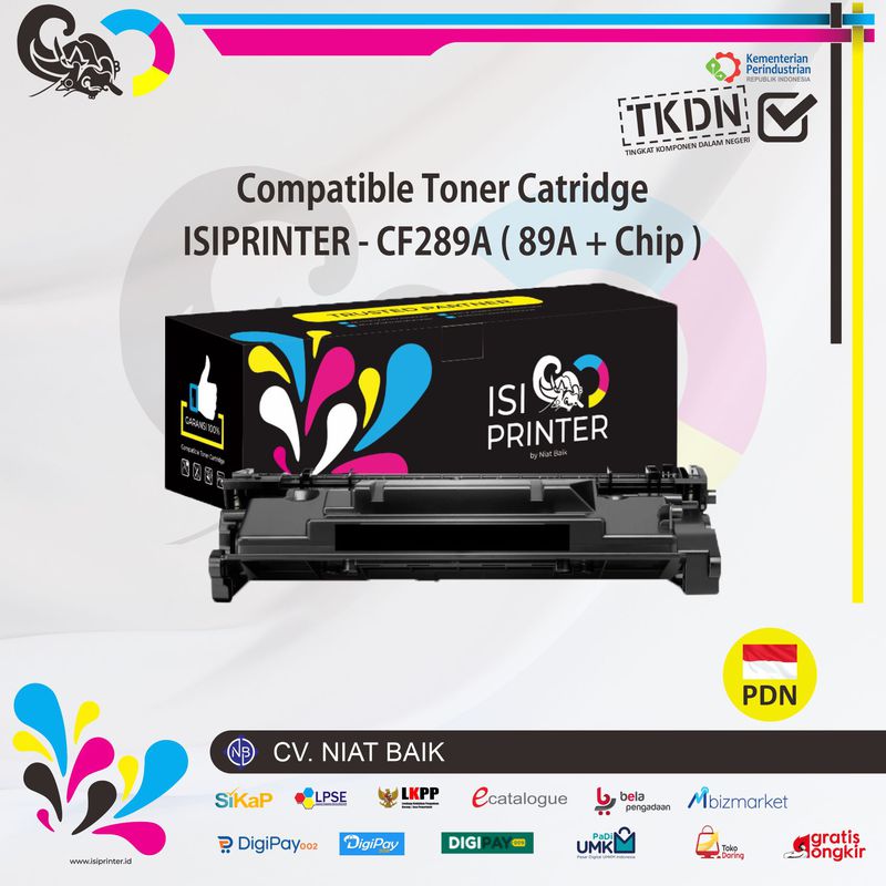 ISIPRINTER 89AWC / TONER CARTRIDGE COMPATIBLE CF289A With Chip