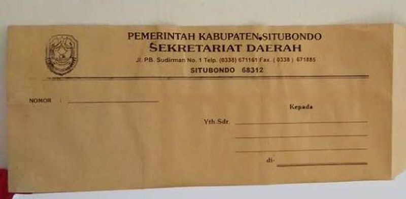 Amplop Kop Surat Dinas