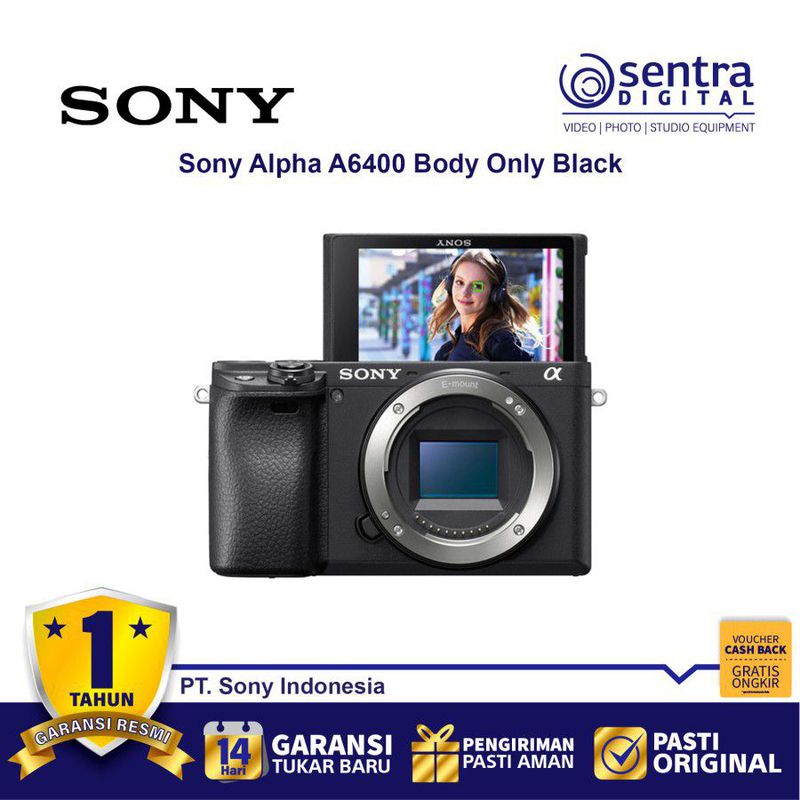 Sony Kamera A6400 / Alpha 6400 Body Only Sentra Digital Surabaya