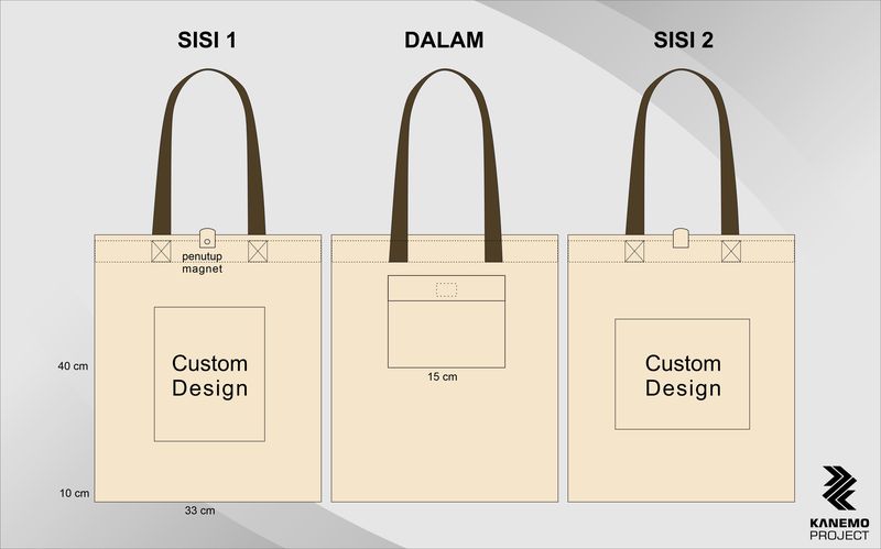 Tas Canvas / Tote Bag / Goodie Bag