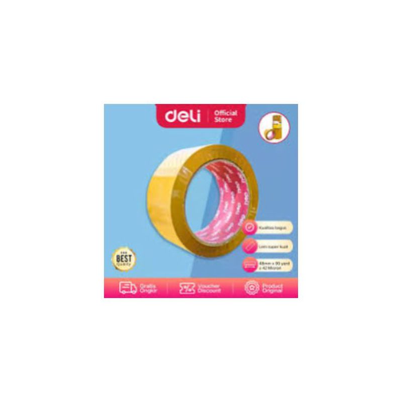 DELI - CA495 Tape Lakban Coklat