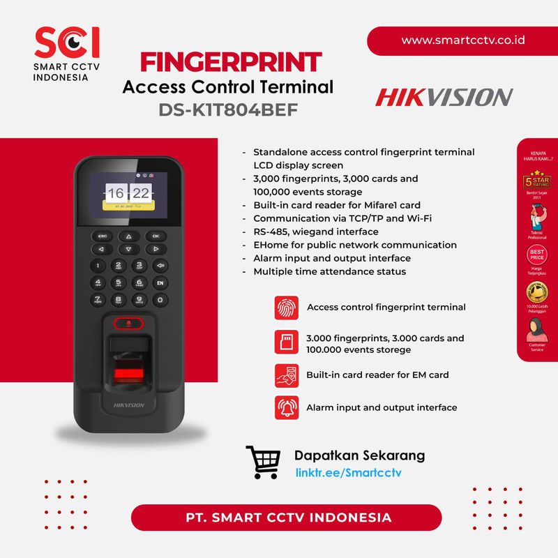 Fingerprint Hikvision - Hitam