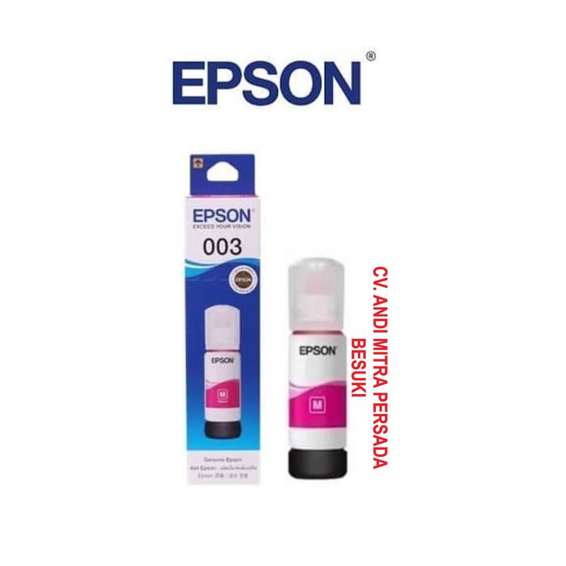 Tinta Printer Epson 003 / Botol Warna Magenta / Merah