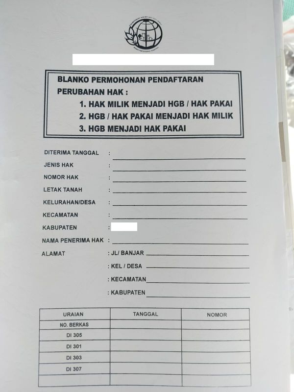CETAK MAP SNELHECTER BUFFALO 3 SISI LENGKAP DENGAN ISI (Dok. Permohonan ...