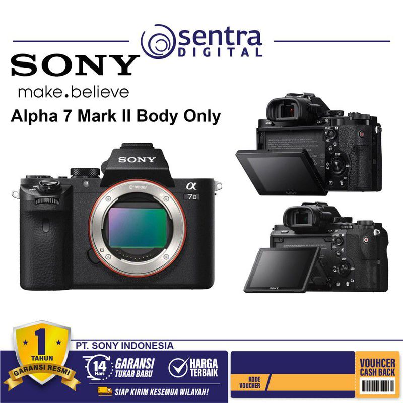 Sony Kamera Alpha A7 Mark II / 7 Mark 2 / A7II Body Only Sentra Digital ...