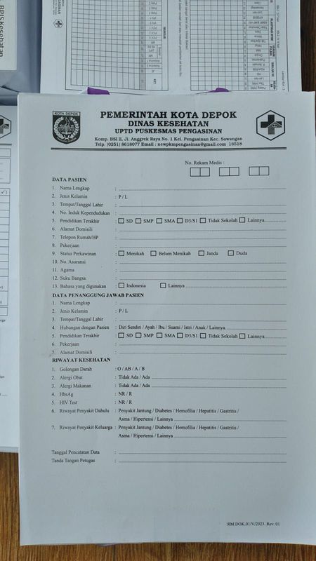 Form Identitas Pasien