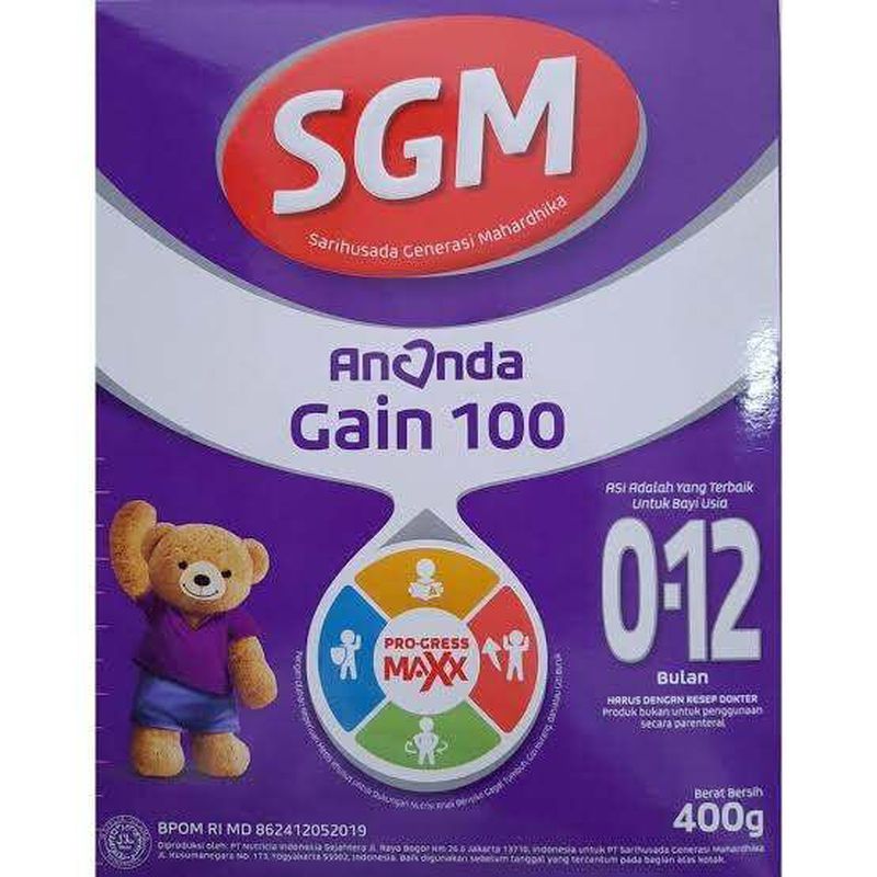 SGM ANANDA GAIN 100 6-12 BULAN 400 GRAM