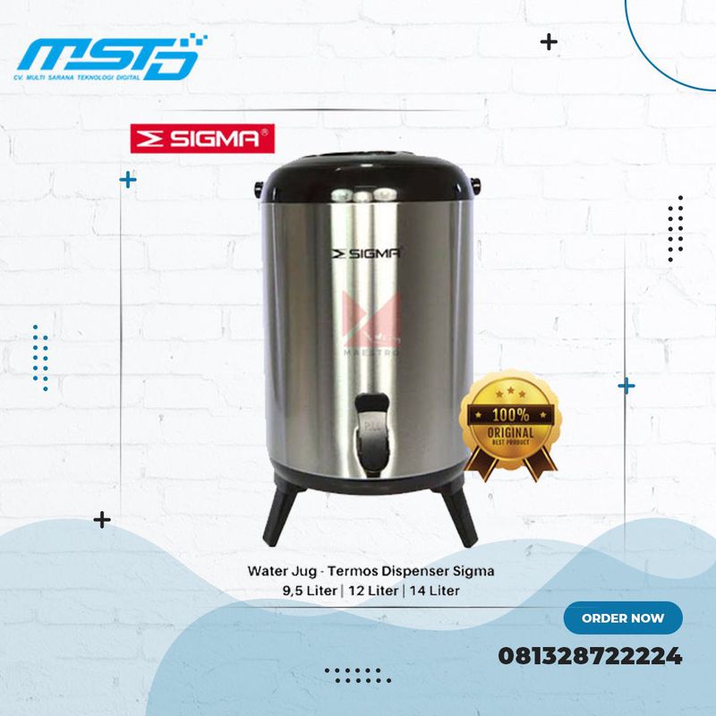 Termos Dispenser Air Sigma - Water Jug Panas / Dingin 12 Liter