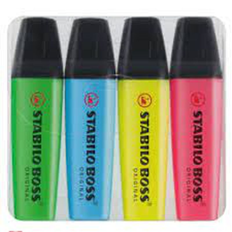 Spidol Stabilo Bos 4 Warna
