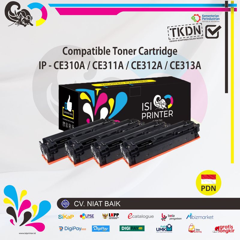 ISIPRINTER CE310A/CE311A/CE312A/CE313A / TONER CARTRIDGE COMPATIBLE ...