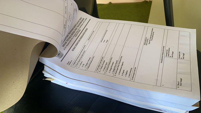 CETAK BLANKO SPPD LEMBAR 1 Kertas NCR 2 PLY