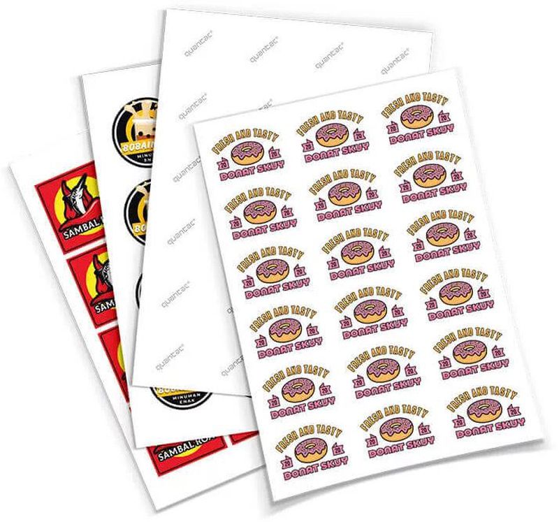 Cetak Stiker Bontak / Vinyl Resolusi Tinggi - Cutting Bentuk