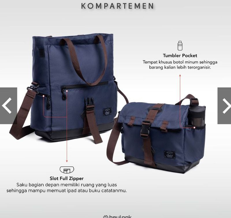 Tas Selempang Laptop Tas Multifungsi