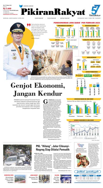 Publikasi di Harian Umum Pikiran Rakyat - Halaman 1