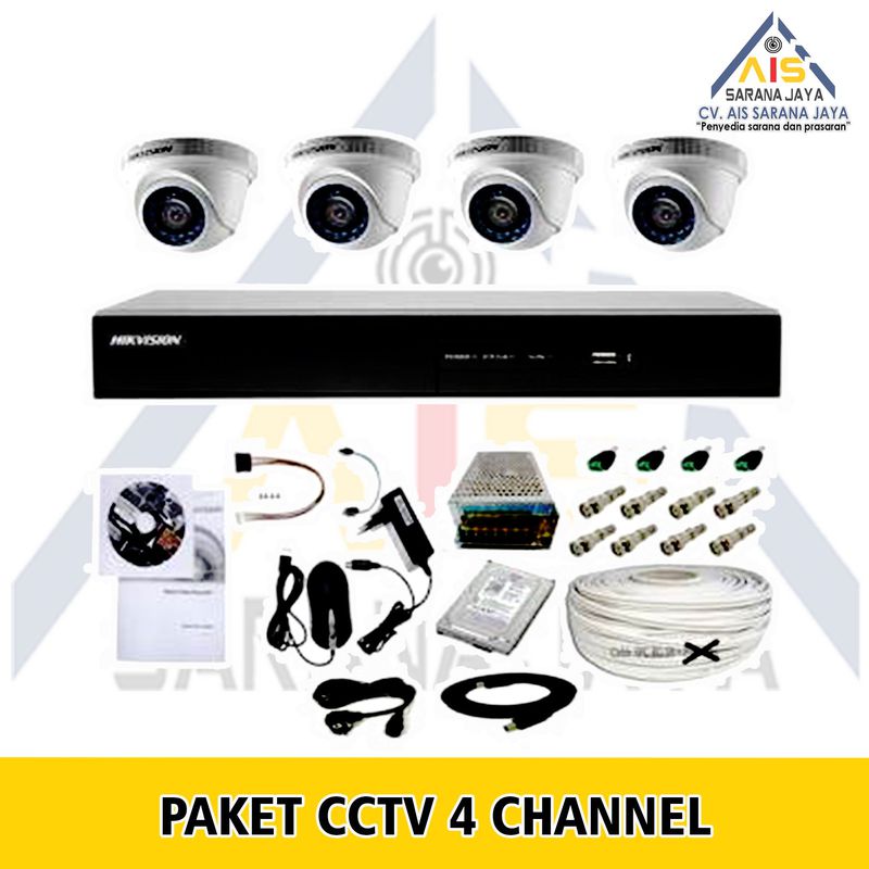 Paket CCTV/4 Channel/4 Titik