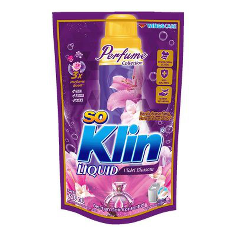 So Klin Liquid Deterjen Cair Violet Blossom 720 ml