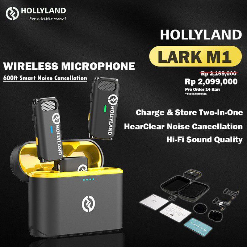 Hollyland Lark M1 Duo All-In-One Portable Microphone Sentra Digital ...