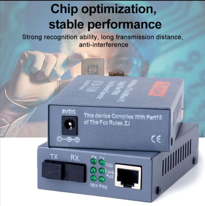 HTB 3100 10/100 Sepasang AB fiber optic converter 25KM