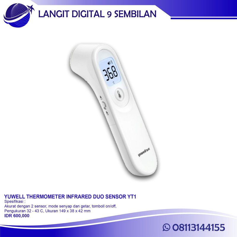 YUWELL THERMOMETER INFRARED DUO SENSOR YT1