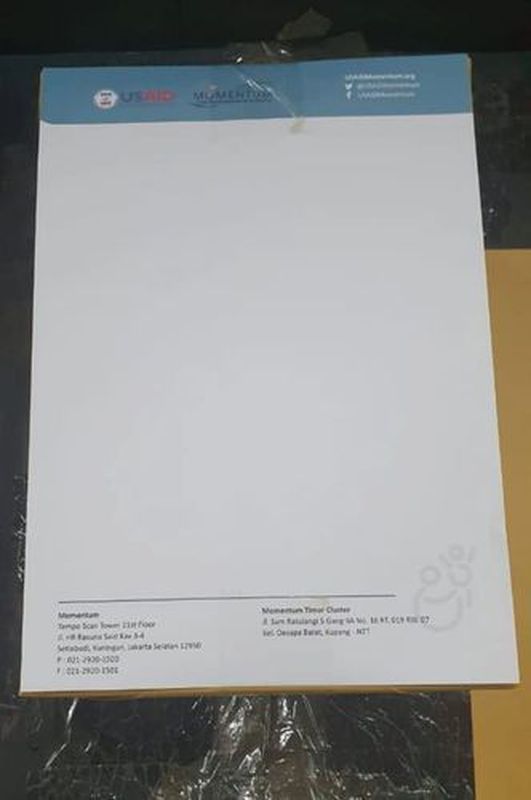 Cetak Kertas Kop Surat Dinas Uk. F4 70 GSM (Hitam Putih)