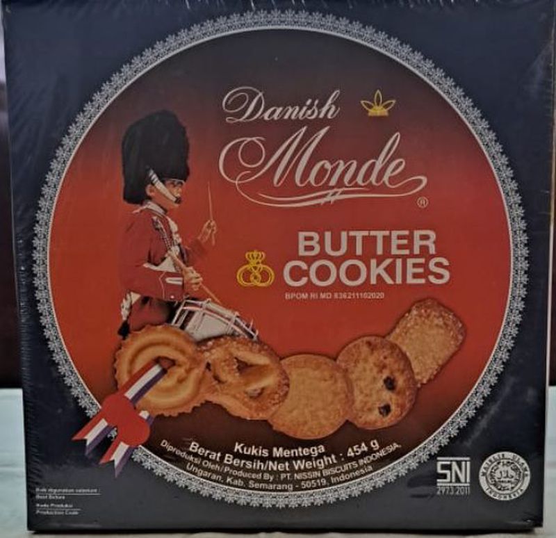 Monde Biscuit Butter Cookies 454G - Kemasan Kaleng