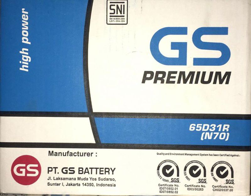 Accu GS astra 65D31R N70 12V 70Ah PREMIUM -02169