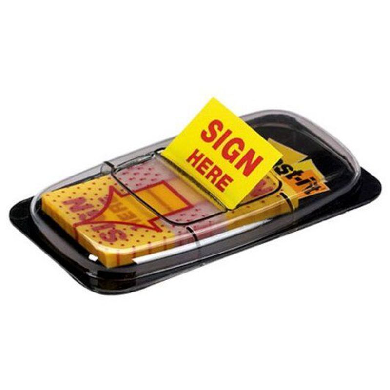 3M post it sign here