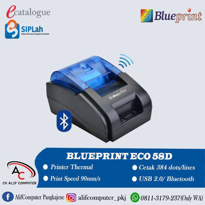 Print Thermal Blueprint ECO 58D