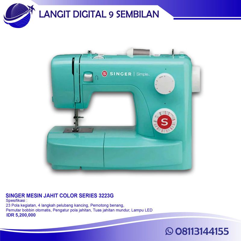 SINGER MESIN JAHIT COLOR SERIES 3223G
