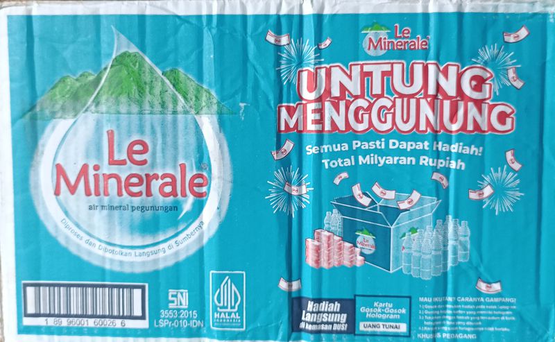 Air Mineral Botol 600 ml Le Minerale