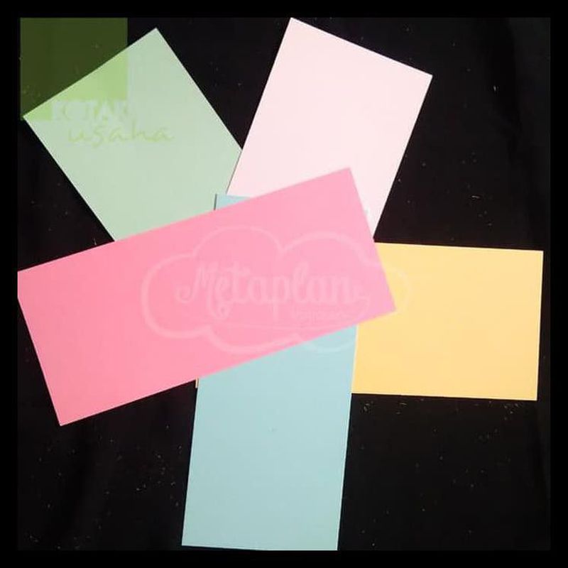 Kartu Metaplan 160 gsm 200 lbr 5 warna kotak persegi - Meta Plan