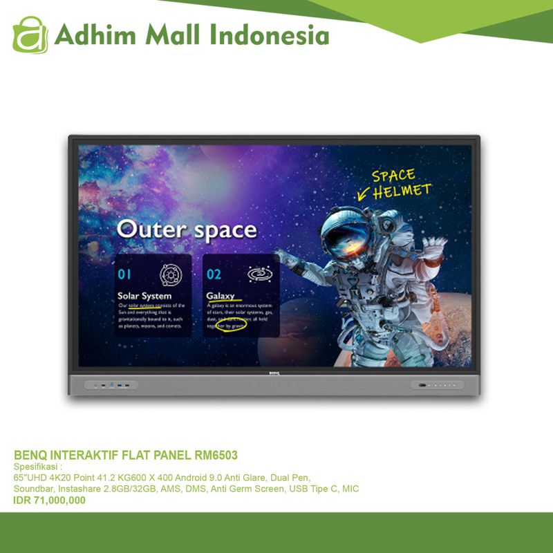 BENQ INTERAKTIF FLAT PANEL RM6503
