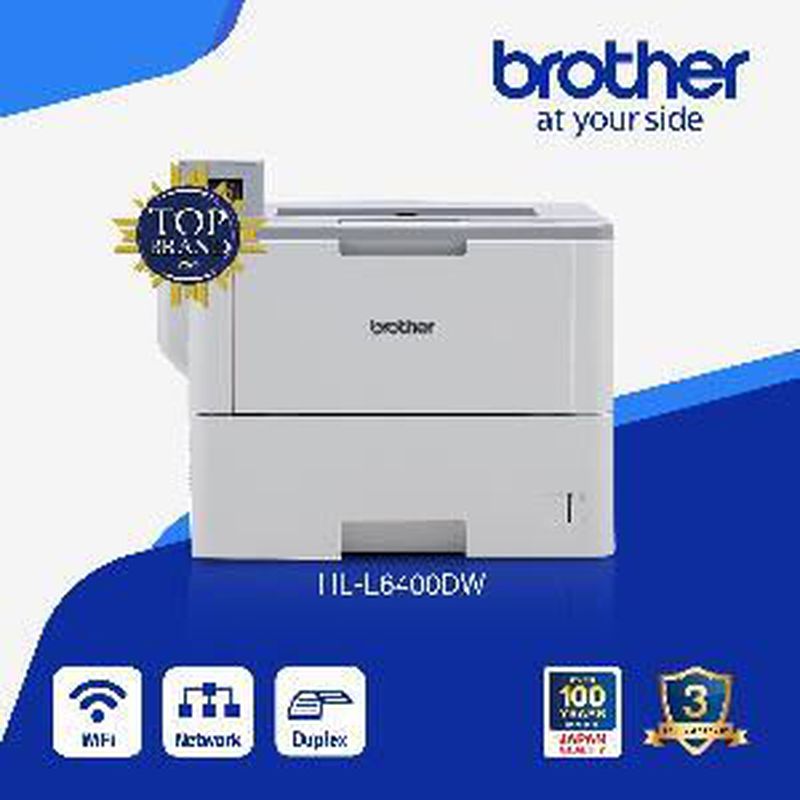 Brother Printer Laser Hitam Putih (A4) HL-L6400DW