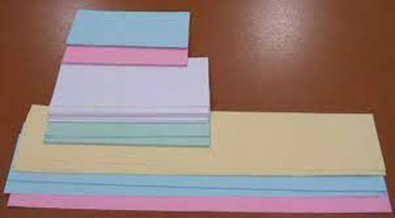 Kartu Metaplan 160 gsm 200 lbr 5 warna Kotak Persegi