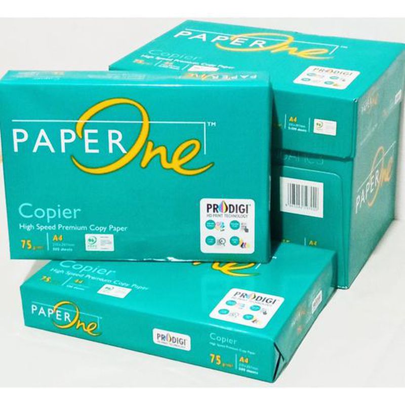PaperOne Kertas A4 75gr Copier 1 Rim (500 lembar) Kertas HVS