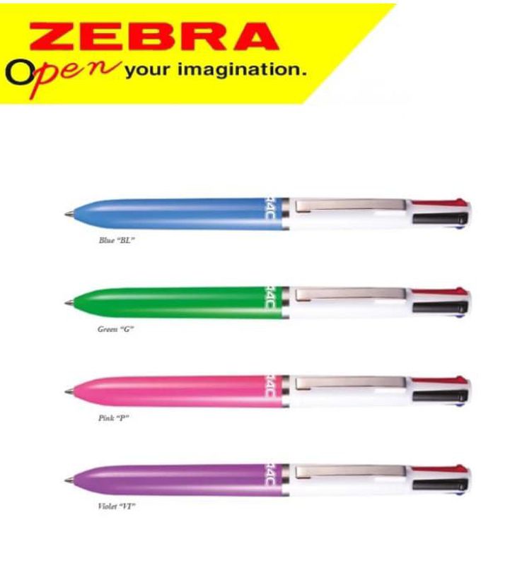 Ballpoint zebra 4 warna