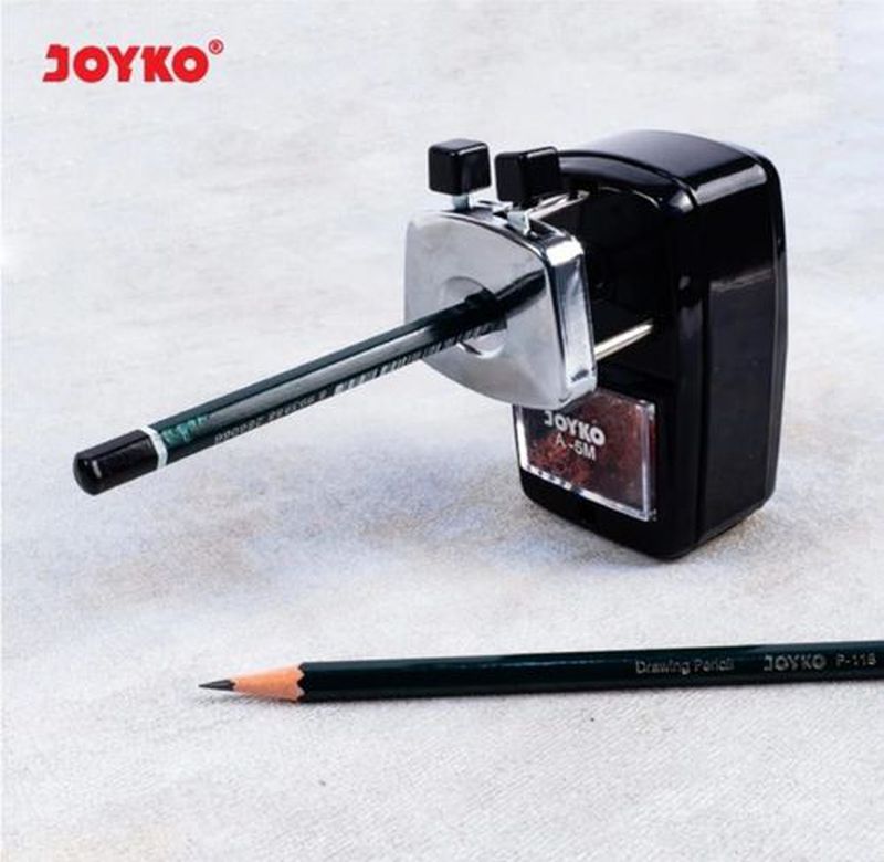 Joyko Sharpener / Serutan Pensil Meja Rautan Putar Joyko A-5M