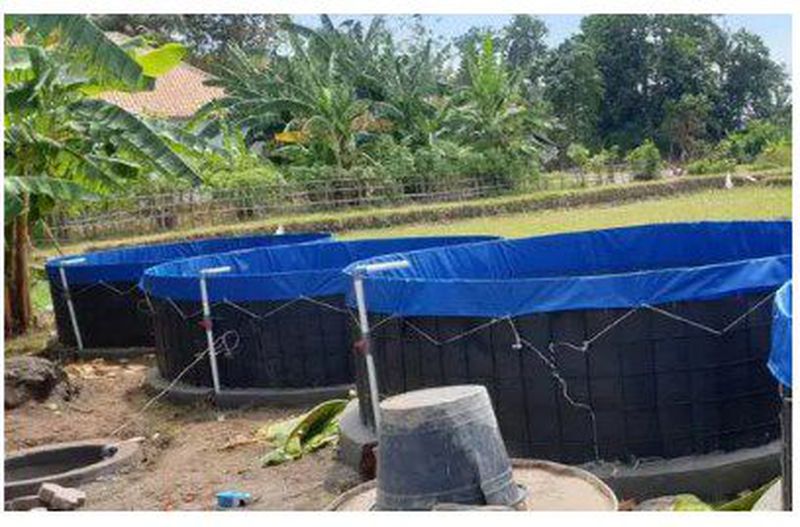 Kolam terpal fullset dan Sarana penunjang budidaya ikan