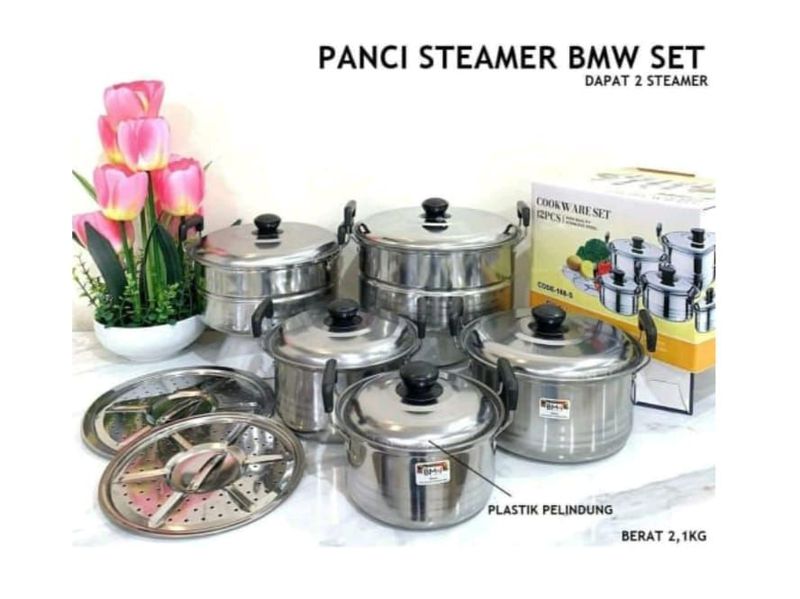 Panci Steamer Set Merk BMW