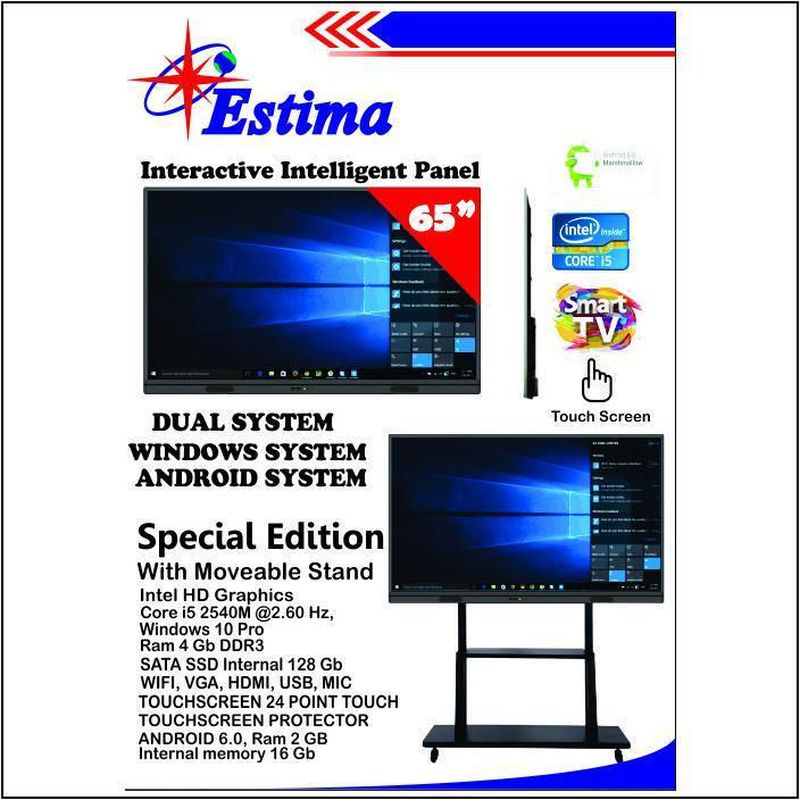 Estima Interactive TV 65 Inch Touchscreen