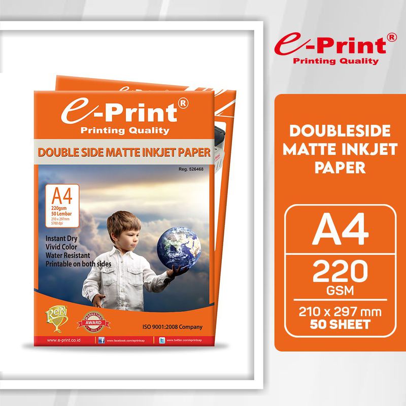 Kertas Foto E-Print A4 Doff