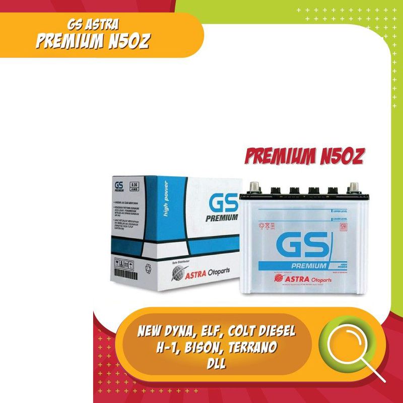 Accu GS MF type N50Z 12V 60AH PREMIUM