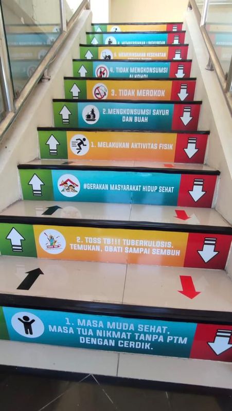 PEMASANGAN STIKER ANAK TANGGA | CITRA PILAR MANDIRI