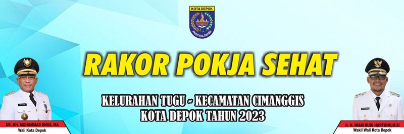 Spanduk Kegiatan Rakor Pokja Sehat