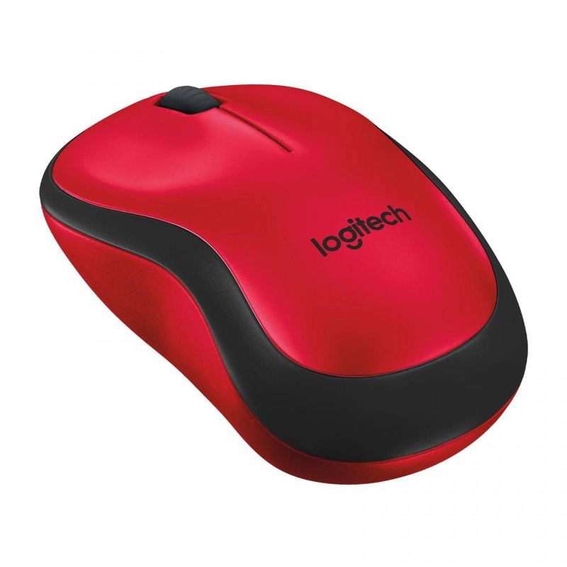 Logitech M 221 Silent Wireless Mouse - Merah