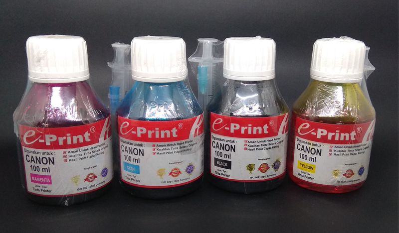Tinta Printer Canon E-Print (Refill Kit) 100 ml - Cyan