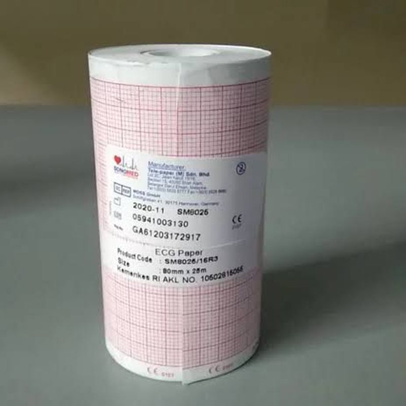 ECG Paper / Kertas EKG 80mm x 30m SONOMED