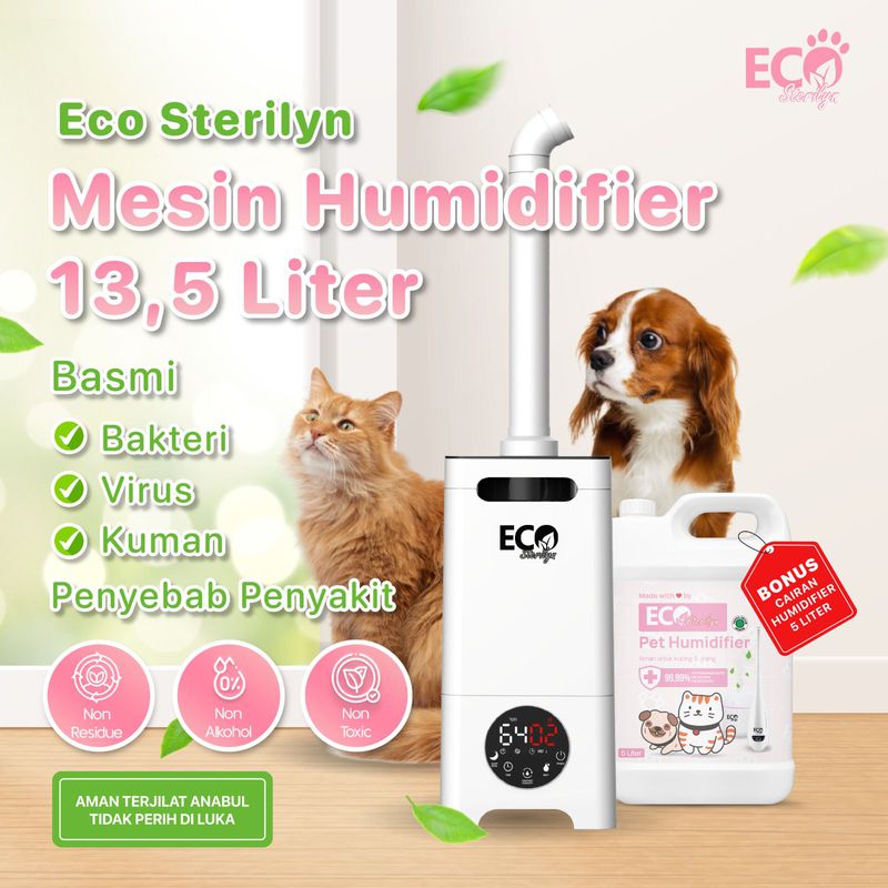 Eco Sterilyn Mesin Humidifier Kapasitas 13,5L + Bonus Cairan 5L