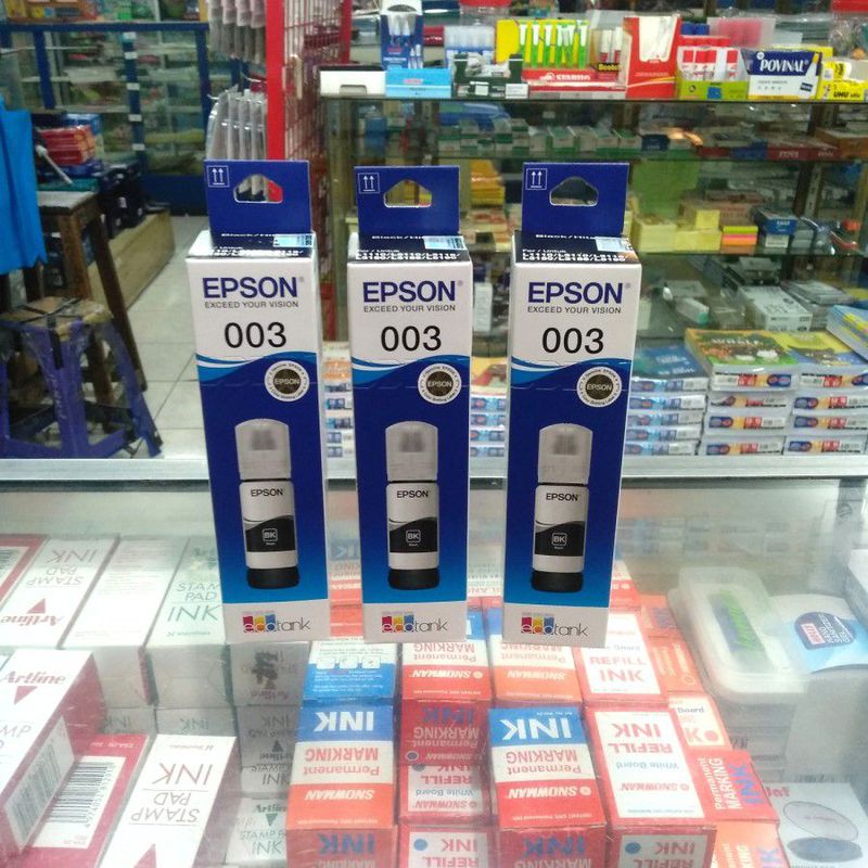 tinta Epson 003 original hitam / cyan/magenta/yellow