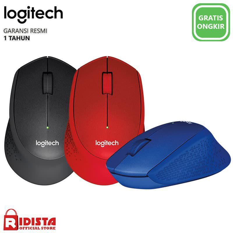 Mouse Wireless Logitech Silent Plus M331 - L071 - Hitam